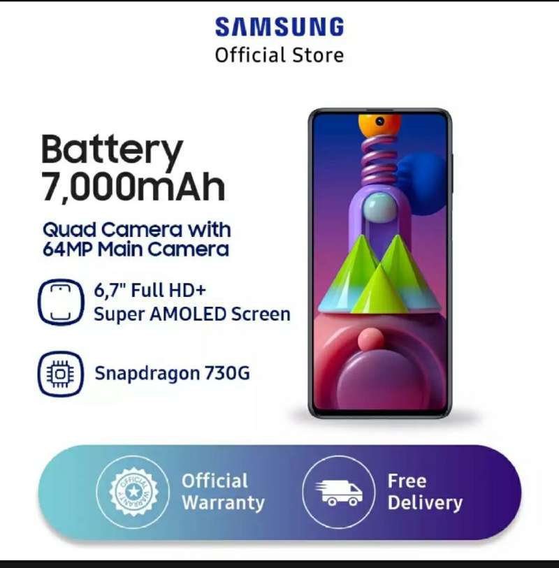 Jual Samsung Galaxy M51 - Battery 7000 mAh - Quad Camera 64MP - Hitam ...