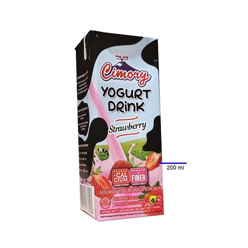Jual Cimory - Yoghurt Drink Rasa Strawberry Rtd - 200ml Halal Di Seller ...