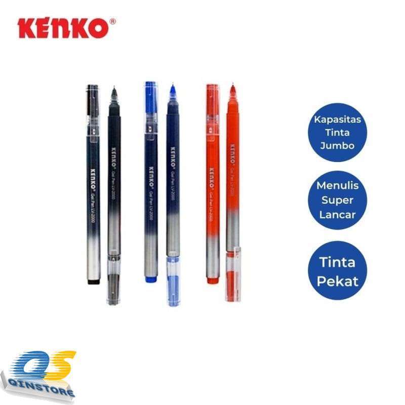 Jual KENKO GEL PEN | PEN GEL | PEN TINTA GEL | PULPEN GEL LV-2000 di ...