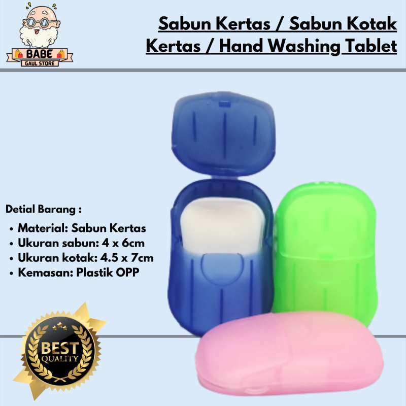 Jual Sabun Kertas / Sabun Kotak Kertas / Hand Washing Tablet di Seller ...