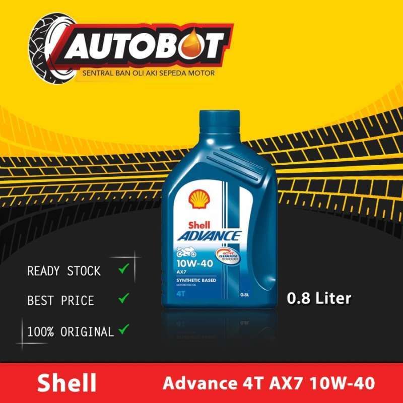 Jual Oli Mesin/oli Motor Bebek Shell Advance Ax7 10w-40 (0,8l) Di ...