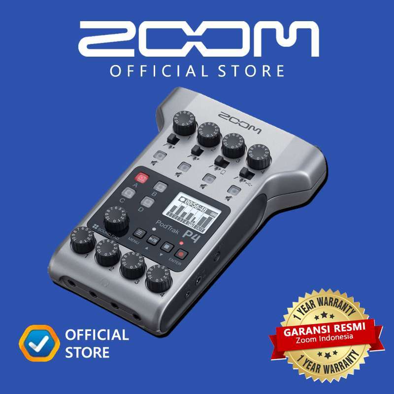 Jual Zoom PodTrak P4 Portable Multitrack Podcast Recorder di Seller ...