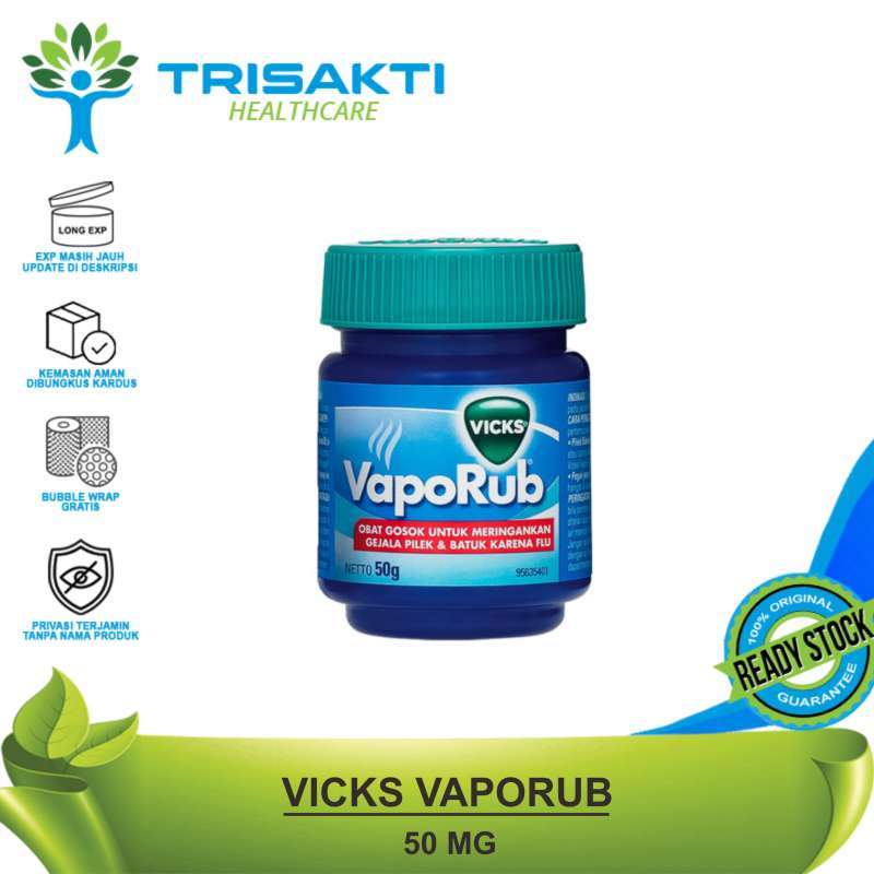 Promo VICKS VAPORUB OBAT GOSOK MERINGANKAN GEJALA PILEK BATUK DAN FLU ...