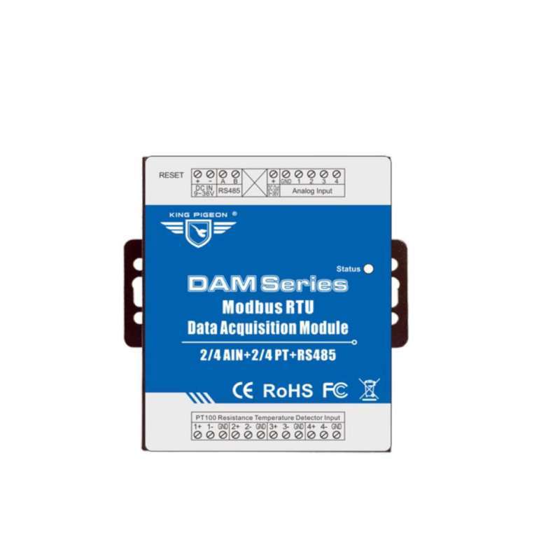 Jual Dam124 Modbus Rtu Data Acquisition Module 4 Ch Analog Input Us ...