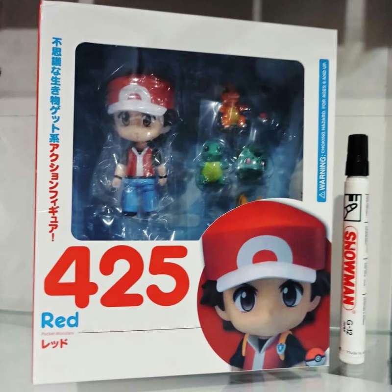 Jual mainan action figure nendo 425 red pokemon trainer Nendoroid ...