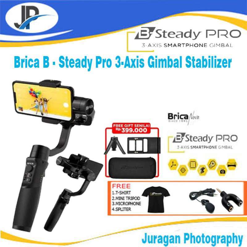 Jual Brica B-Steady PRO - BSteady PRO - Gimbal 3-Axis Stabilizer di ...