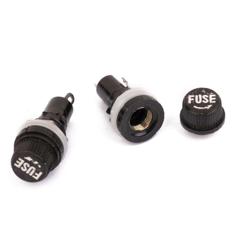 Jual Car Chassis Panel Mount Fuse Holder Fuseholder Plastic Black New ...