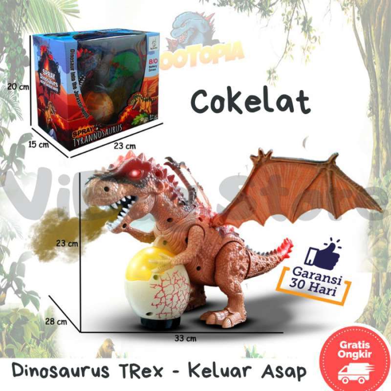 Jual Mainan Trex Dinosaurus Sayap Keluar Asap Hewan Dragon ZOOTOPIA ...