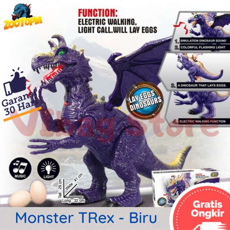 Jual Mainan Anak Monster Trex Dino Dinosaurus Hewan Binatang Purba ...