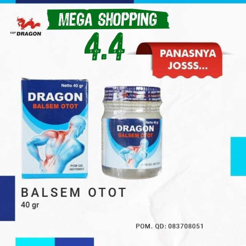 Jual Promo 4.4 Dragon Balsem Otot 40 gr di Seller Dragon Official Store ...