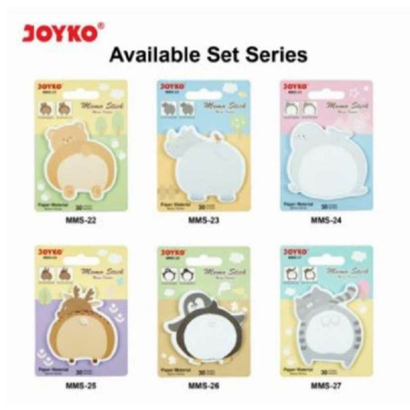 Jual Joyko memo stick animal fancy Post it sticky notes ATK stationery ...