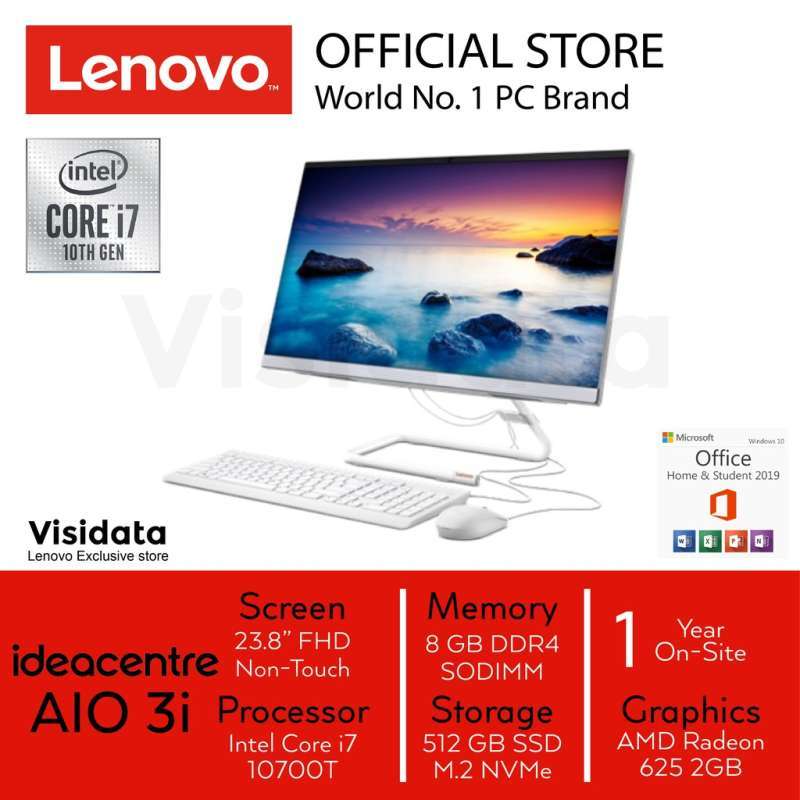 Jual Lenovo Pc Aio 3i 24imb05 Ohs Intel I7 10700t Win10 8gb 512gb Ssd ...