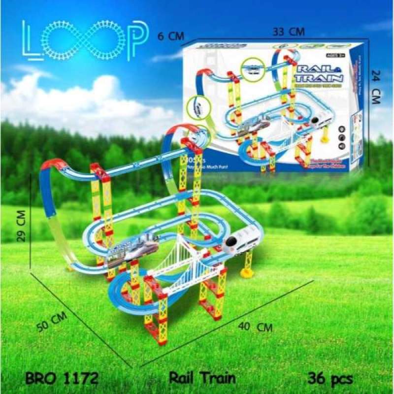 Jual BRO1172 Mainan Anak MRT LRT Train Tangga Slide Seluncur Perosotan ...