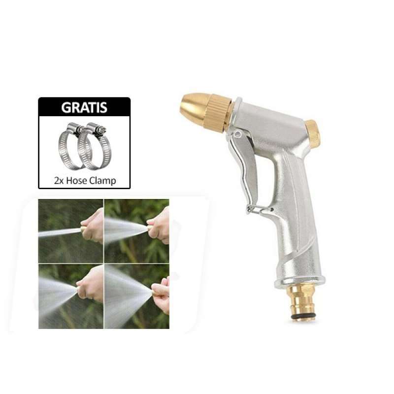 Promo Water Gun Spray Semprotan Air Cuci Mobil Nozzle Steam Stainless ...