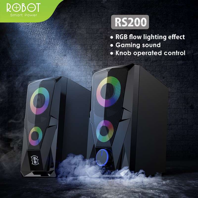 Promo Robot/gamen Gaming Speaker Computer Portable Rs200 Colourful ...