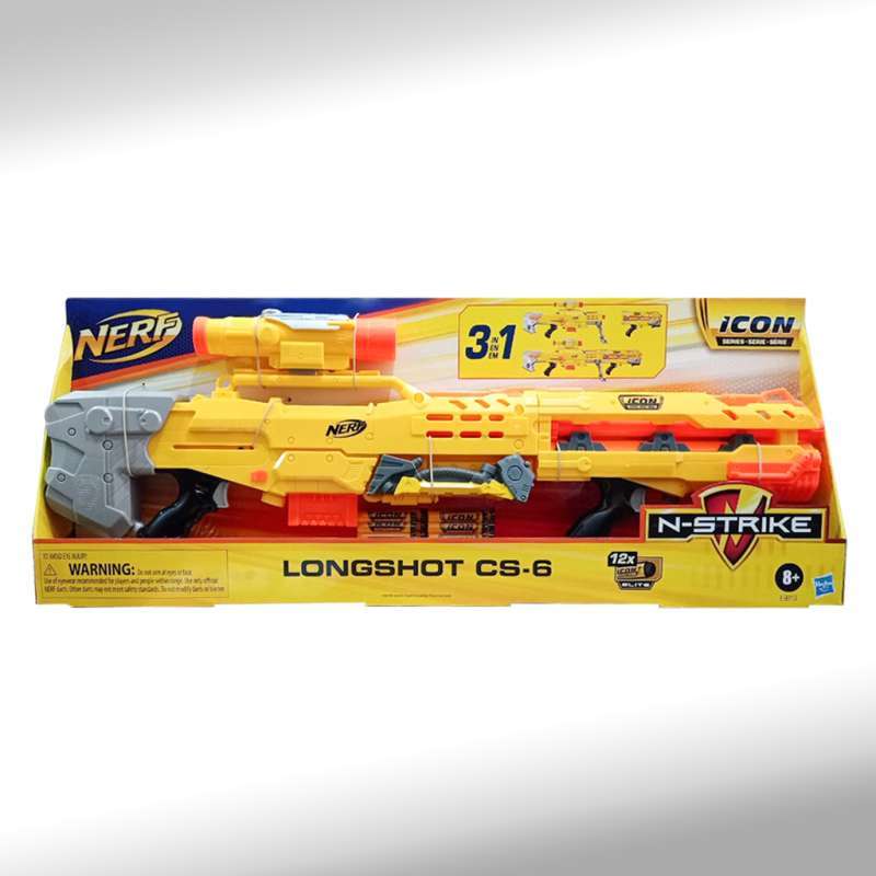 Promo Nerf NStrike Icon Series Longshot CS-6 CS 6 CS6 Blaster Diskon 2% ...