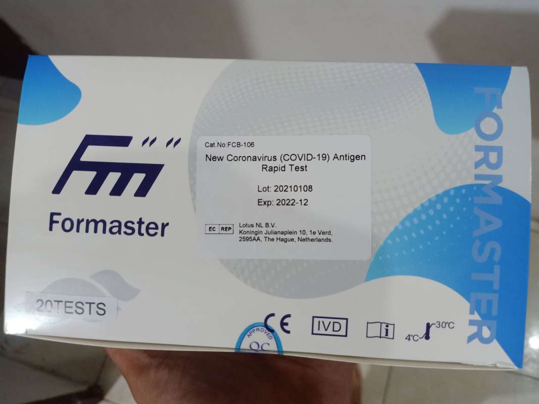 Jual Antigen Air Liur FORMASTER di Seller Jakarta alkes - Kelapa Gading ...