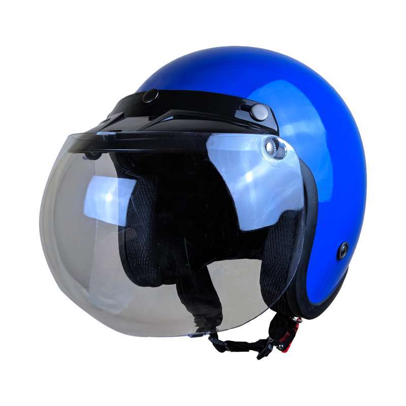 Promo Ainon Helm Bogo Retro Lis Polos Dewasa Sni Pria Wanita Helm Hijab ...