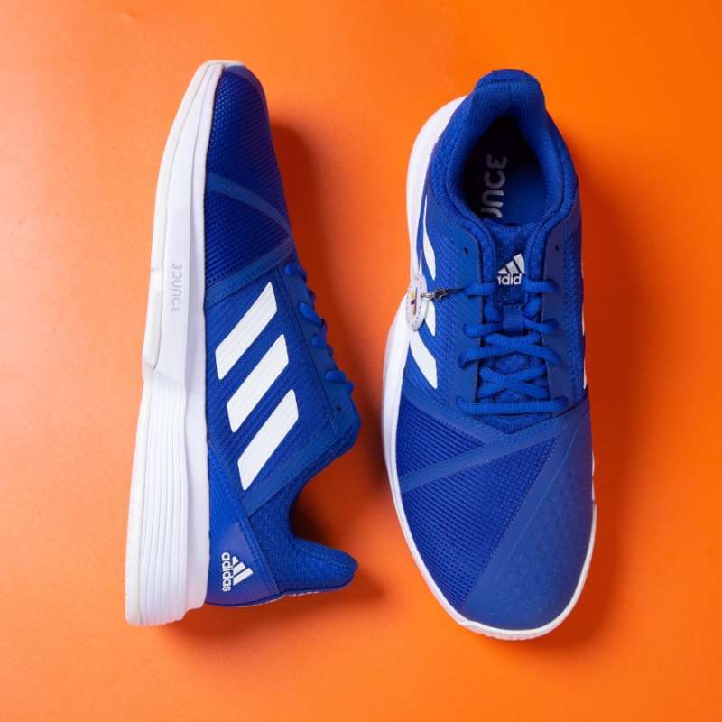 Jual Sepatu Tenis Tennis Adidas Courtjam Court Jam Bounce Blue Biru 44 ...