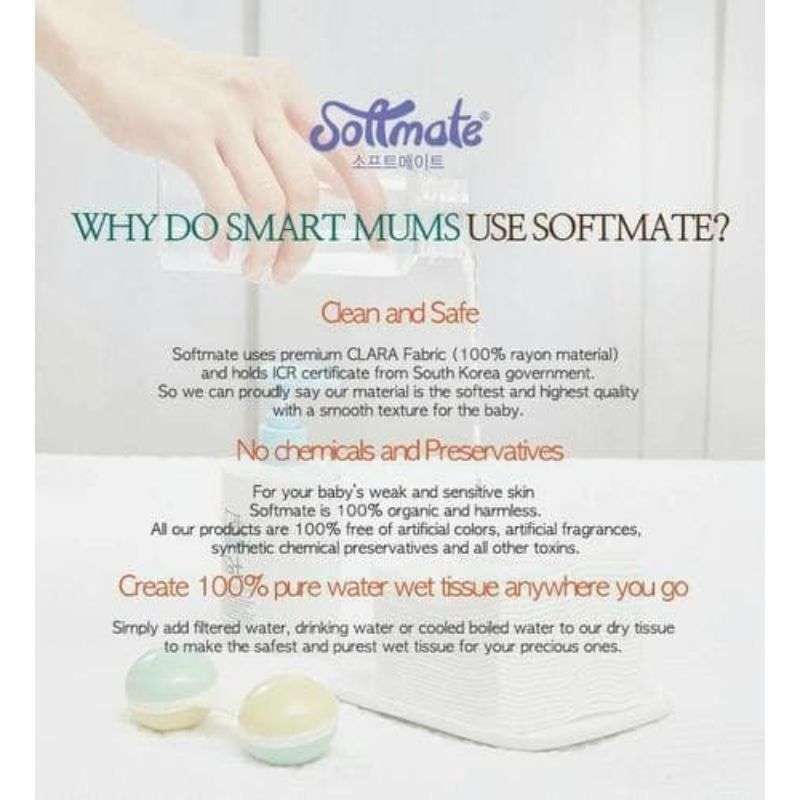 Jual Softmate Portable 30 Sheets Di Seller A To Z Family Store ...