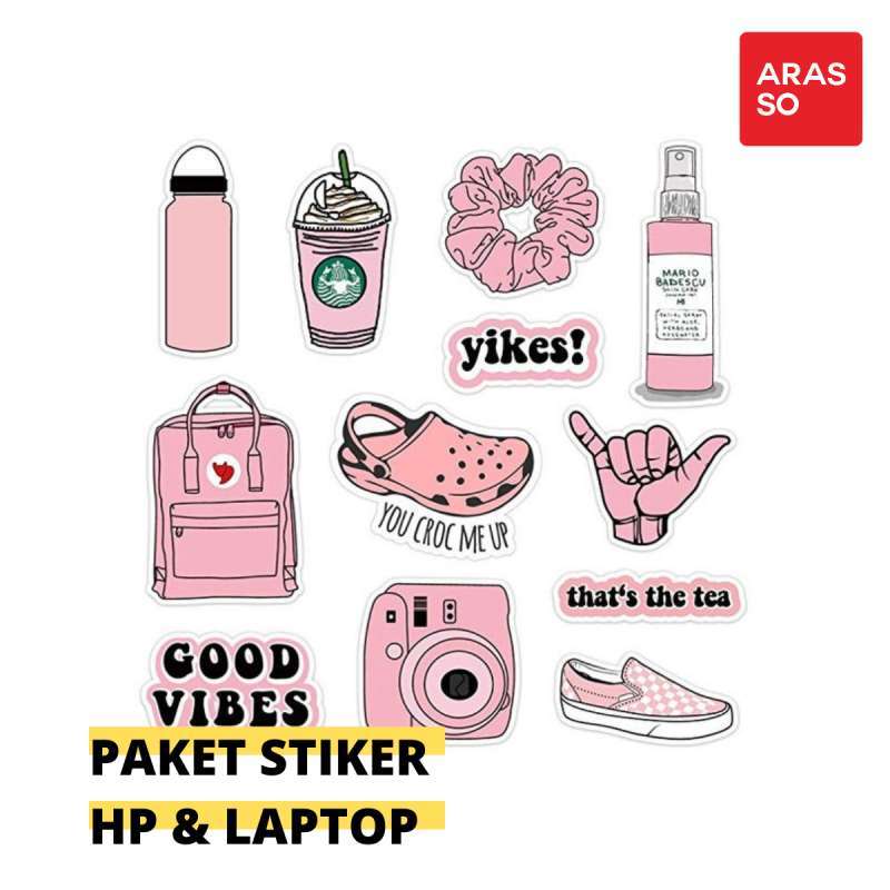 Promo Stiker Aesthetic Dekorasi Kamar Aestetik Stiker Hp Stiker Laptop ...