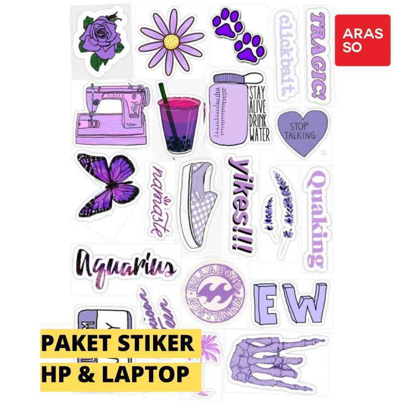 Promo Stiker Aesthetic Dekorasi Kamar Aestetik Stiker Hp Stiker Laptop ...