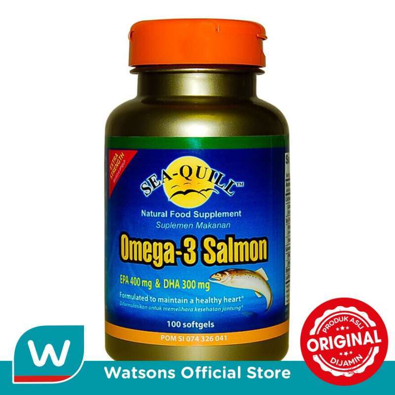 Promo Sea Quill Omega-3 Salmon 100's Diskon 25% di Seller WATSONS ...