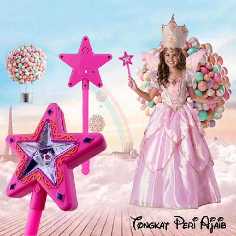 Jual Mainan Tongkat Peri anak princess tongkat bintang di Seller NAOMI ...