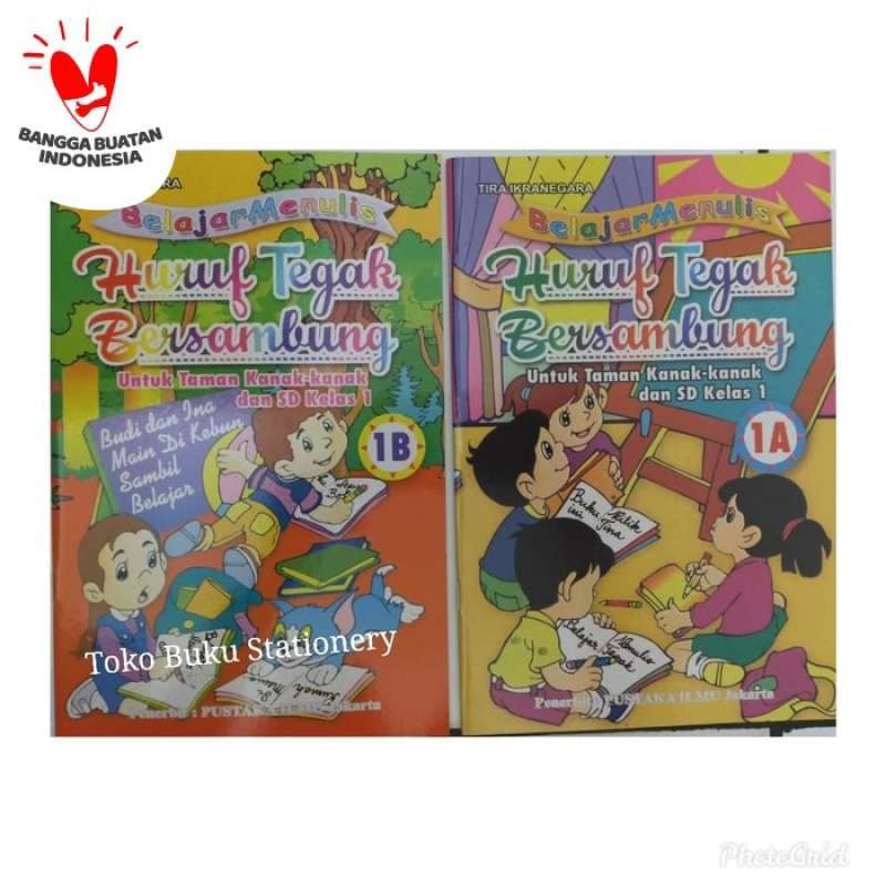 Jual Pustaka Ilmu Belajar Menulis Huruf Tegak Bersambung SDO Jilid 1B ...