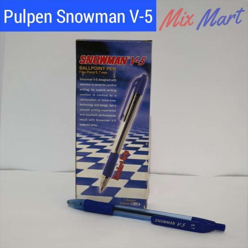 Jual Pulpen Snowman V5, Snowman Ballpoint Pen di Seller MIXMART ...