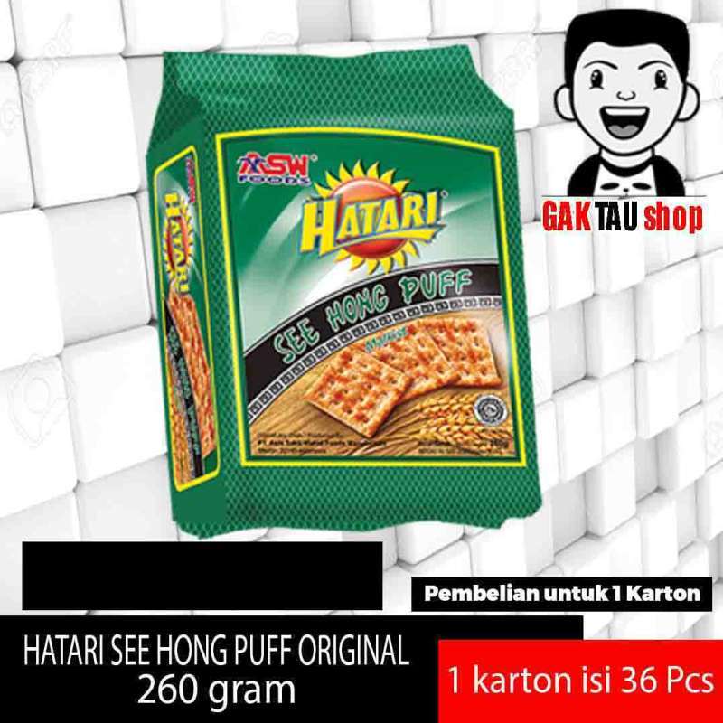 Jual HATARI SEE HONG PUFF ORIGINAL 260 gram isi 36 pcs ( 1 karton ...