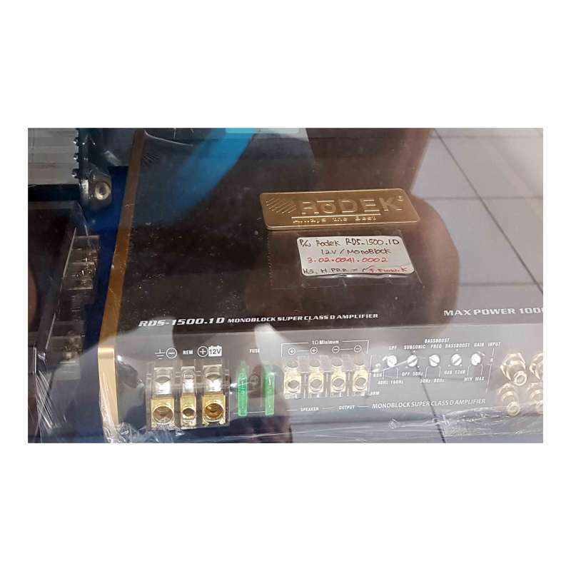 Jual Rodek RDS-1500.1D Class D Power Amplifier Monoblock 500W Output di ...