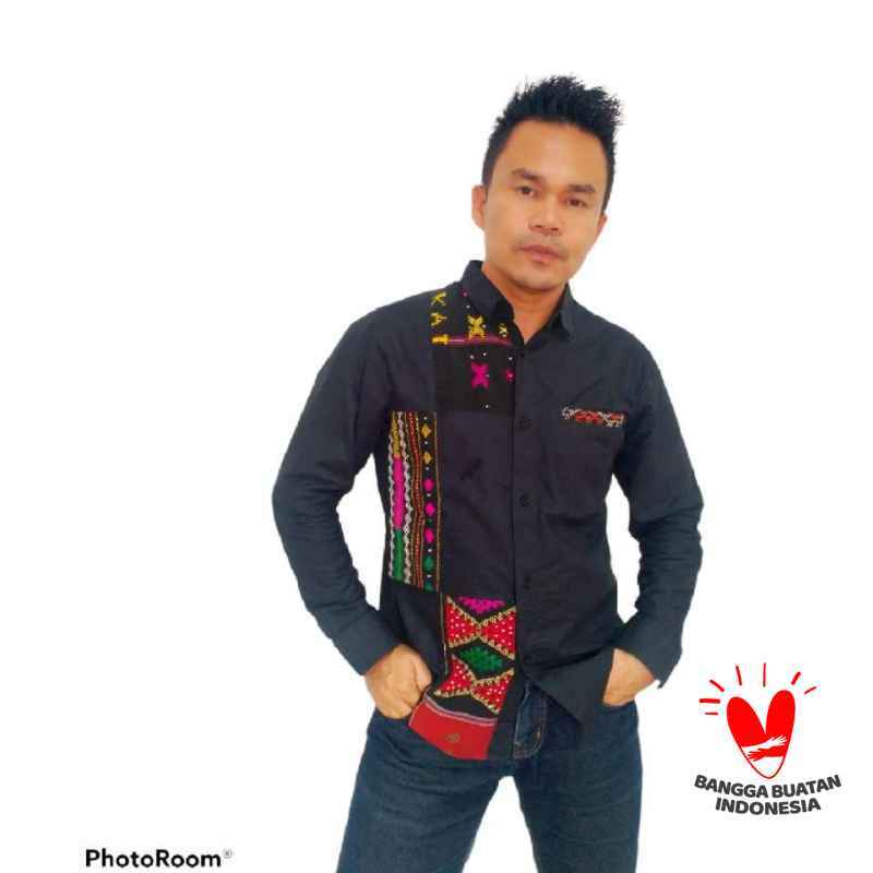 Jual UMKM Rao Men Style KEMEJA PRIA ULOS KEMEJA PRIA M di Seller Rao ...