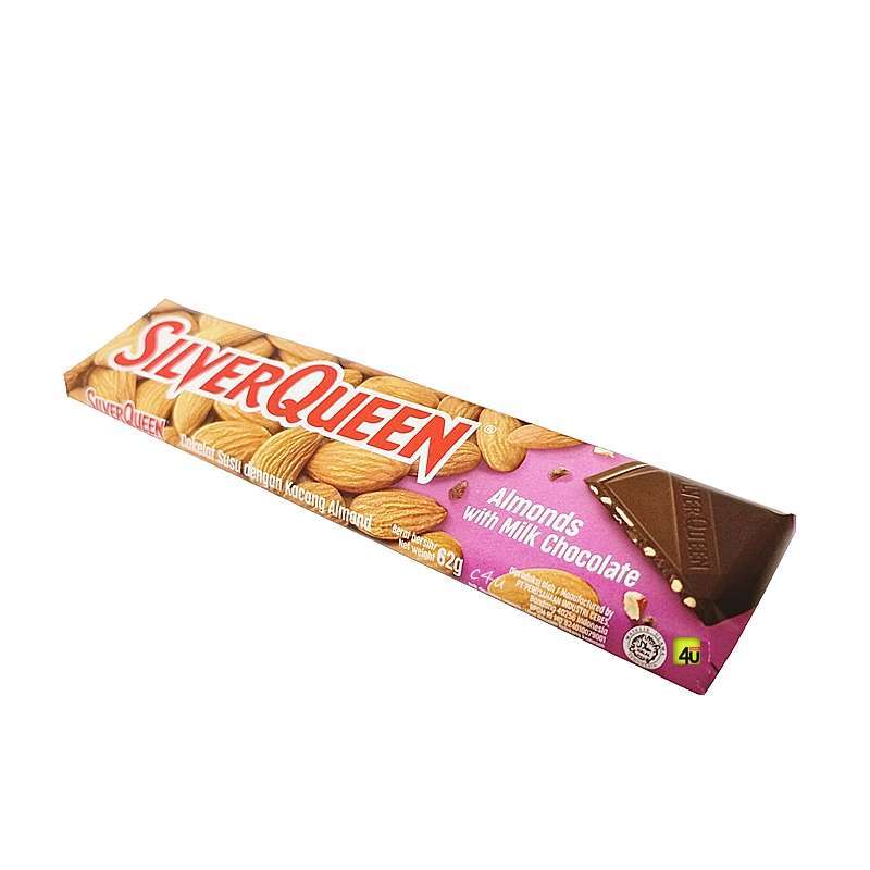 Promo Silver Queen Chocolate Bar ALMOND - 62 gr Diskon 12% di Seller ...