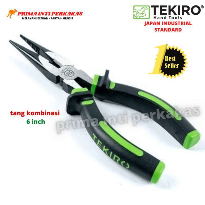 Promo Tang Lancip Tekiro 6 / Long Nose Pliers Tekiro 6 Inchi Diskon 25% Di Seller Prima Inti ...