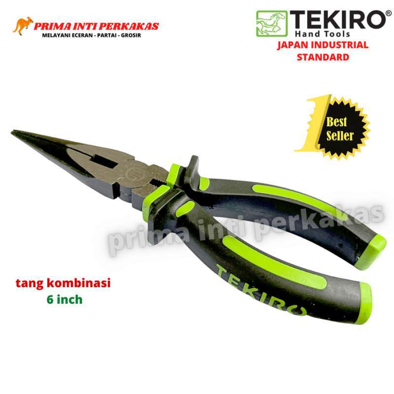 Promo Tang Lancip Tekiro 6 / Long Nose Pliers Tekiro 6 Inchi Diskon 25% Di Seller Prima Inti ...