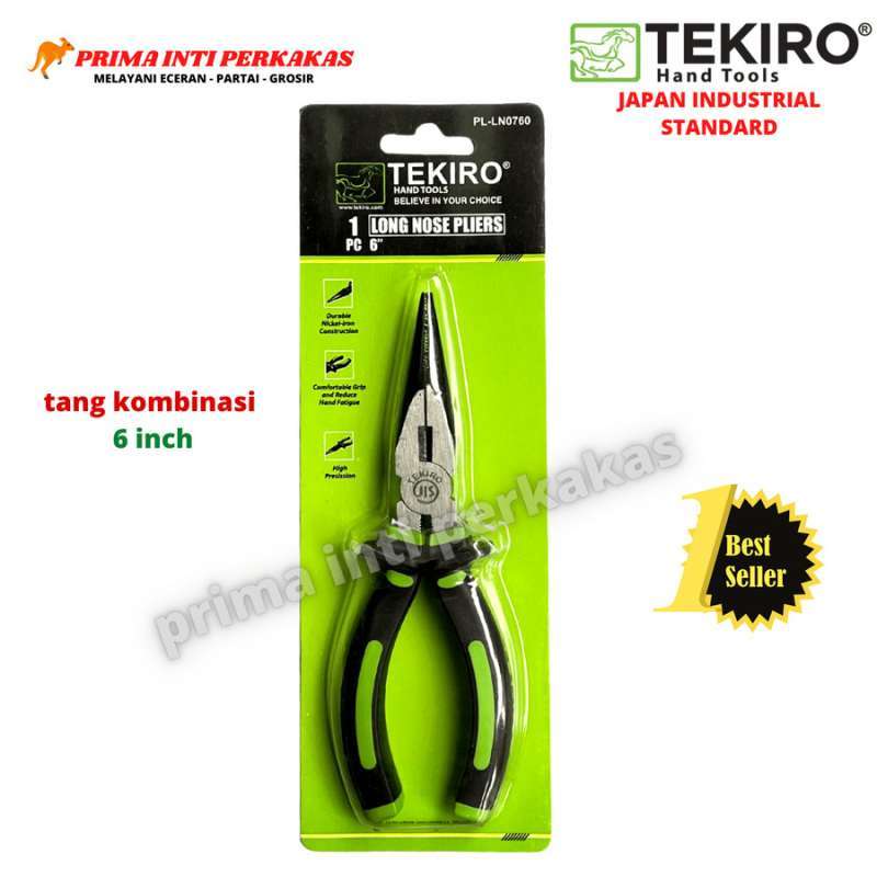 Promo Tang Lancip Tekiro 6 / Long Nose Pliers Tekiro 6 Inchi Diskon 25% Di Seller Prima Inti ...