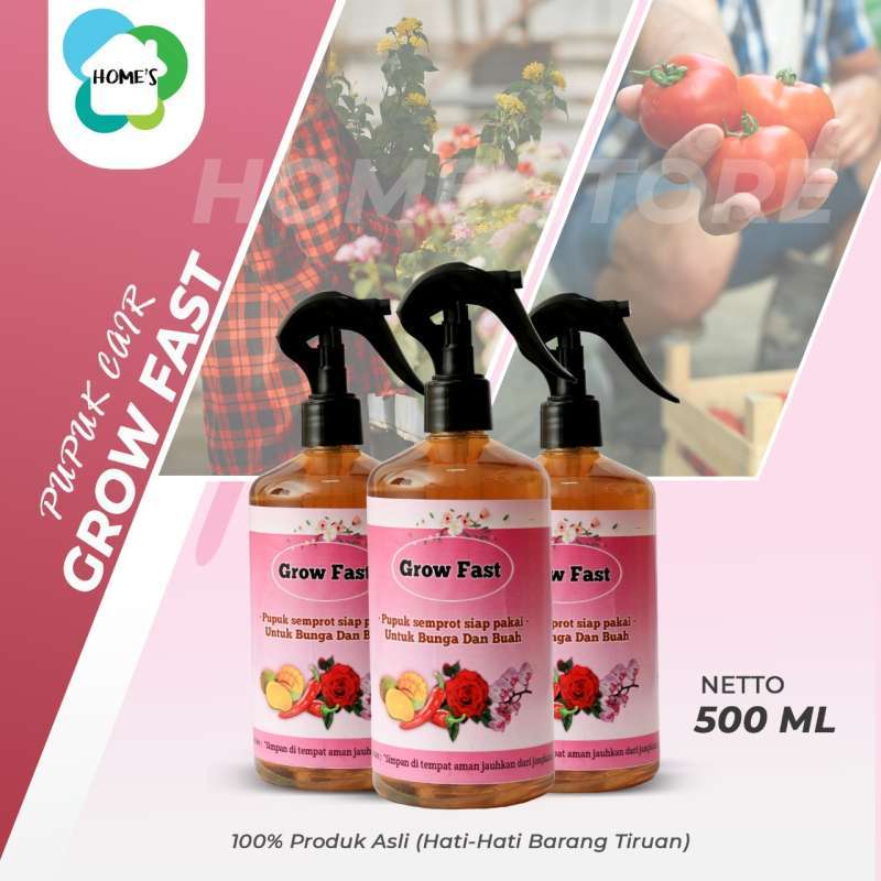 Jual GROW FAST PUPUK CAIR SEMPROT UNTUK BUNGA dan BUAH, TANAMAN HIAS ...