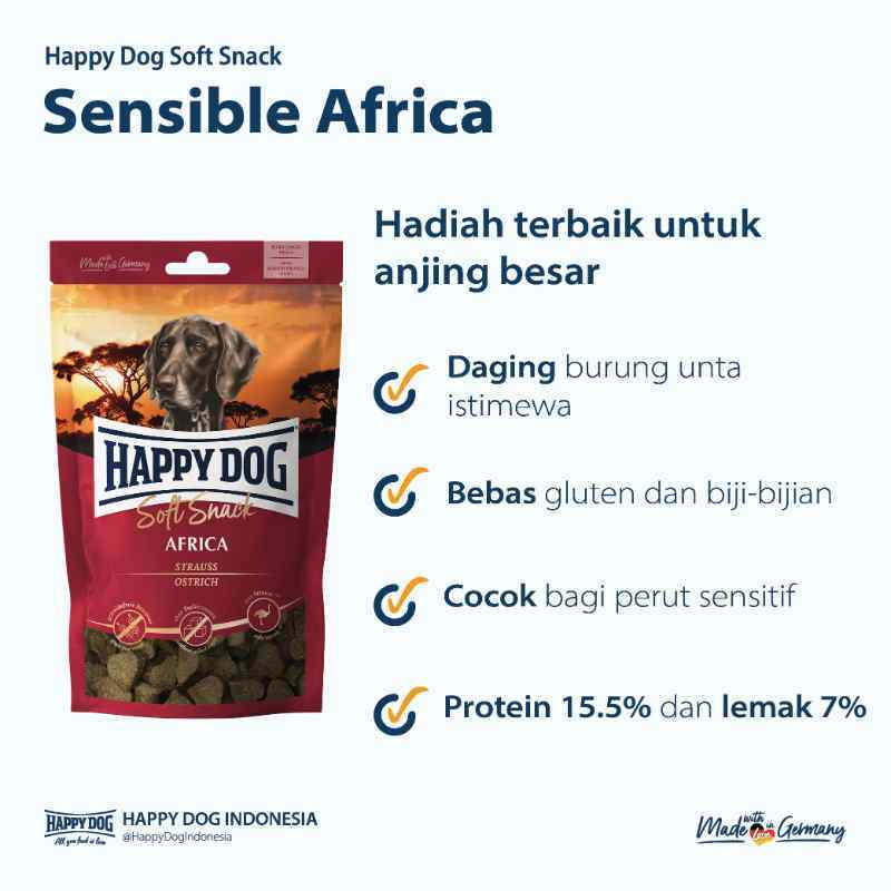 Jual Happy Dog Soft Snack Anjing Cemilan Enak & Sehat Anjing Medium ...