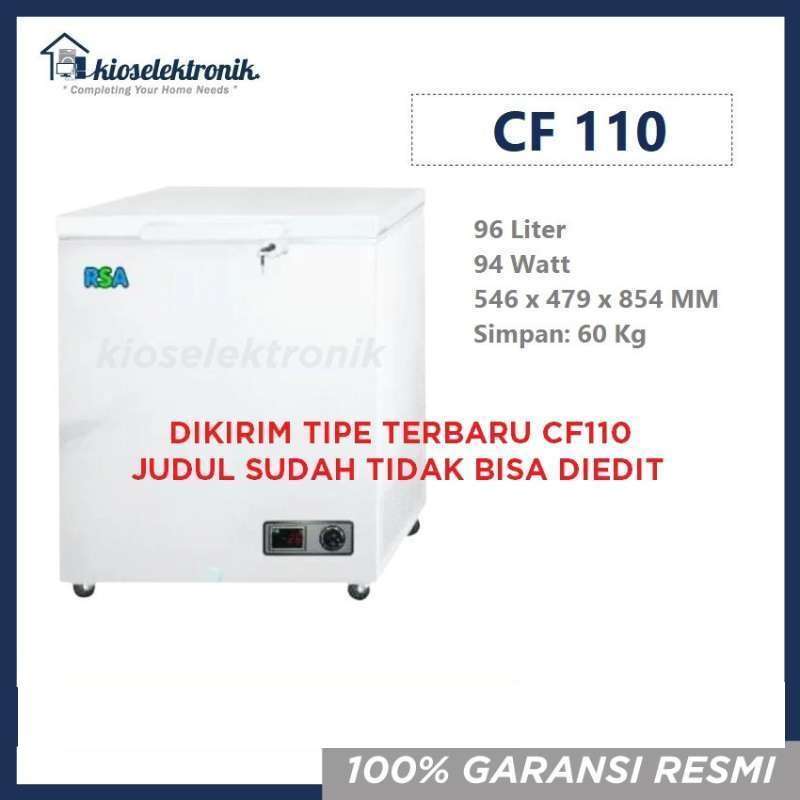 Jual RSA CF 100 Chest Freezer Daging Box 100 Liter - CF100 di Seller ...