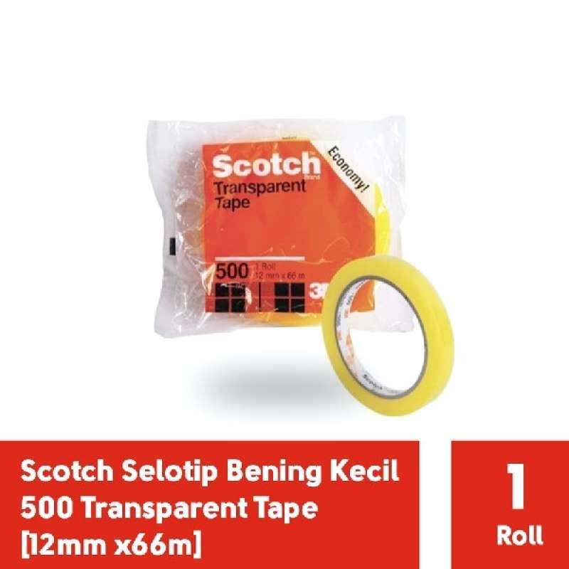 Jual 3m Scotch Tape 500 Lakban Bening Kecil Tape Isolasi [12 Mm X 66 M ...