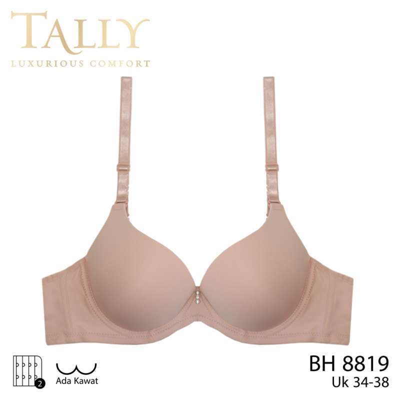 Promo Tally 8819 Bra Push Up Busa Tebal Berkawat Cup B - 34 Coklat Diskon 52% Di Seller Tally ...