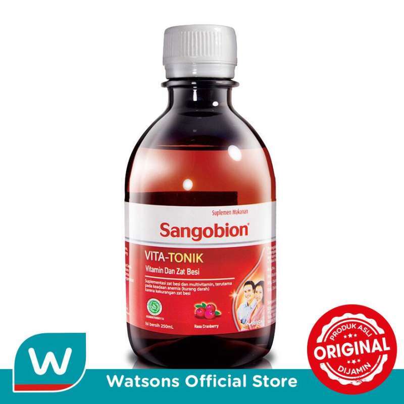Jual Sangobion Vita-Tonik Supplemen Makanan [250 mL] di Seller WATSONS ...