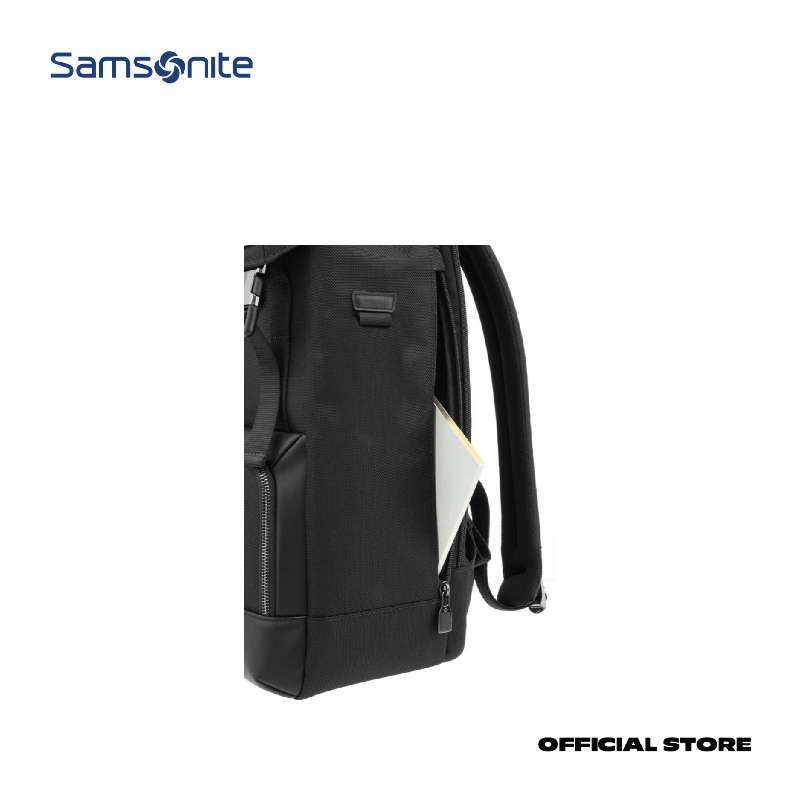 Jual Samsonite Sefton Backpack W- Flap Black Di Seller Central Dept ...