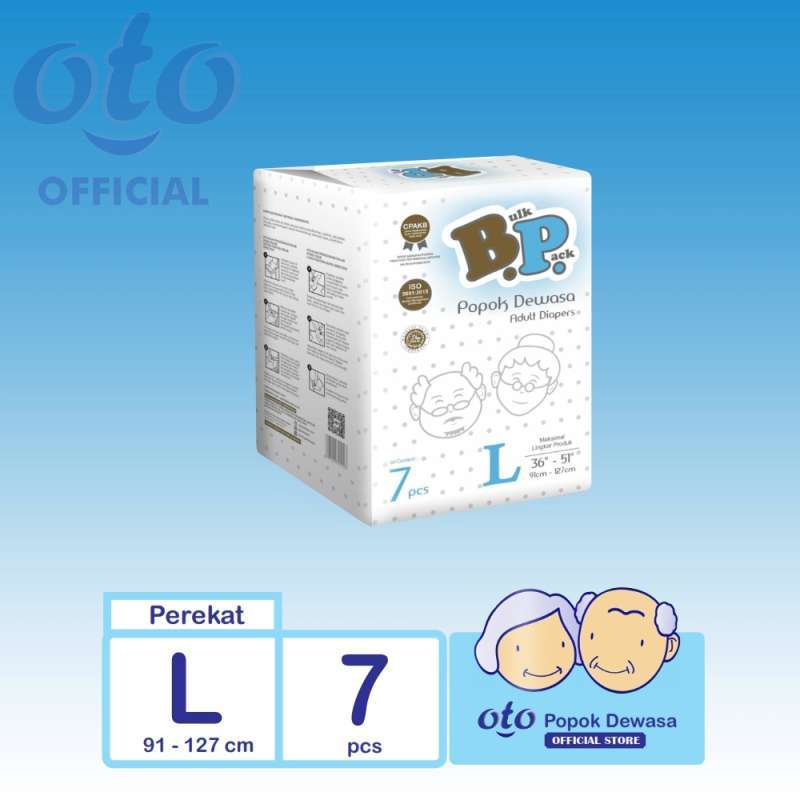 Promo Bp Popok Dewasa Adult Diapers Model Lem Perekat Ukuran L Isi 7 ...