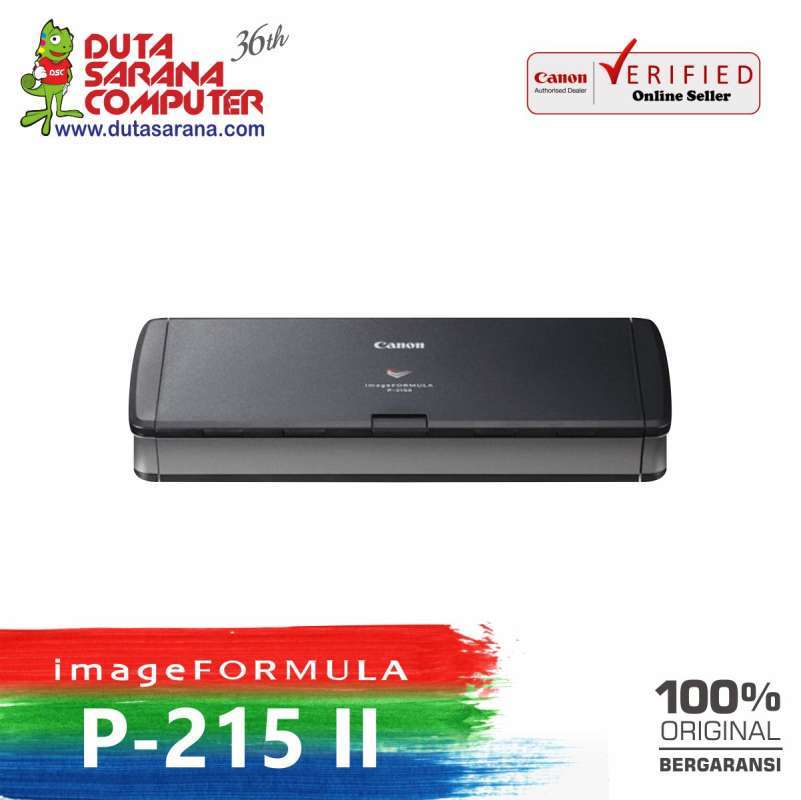 Promo Canon DR-P215 II Scanner - Black - Black Diskon 2% di Seller Duta ...