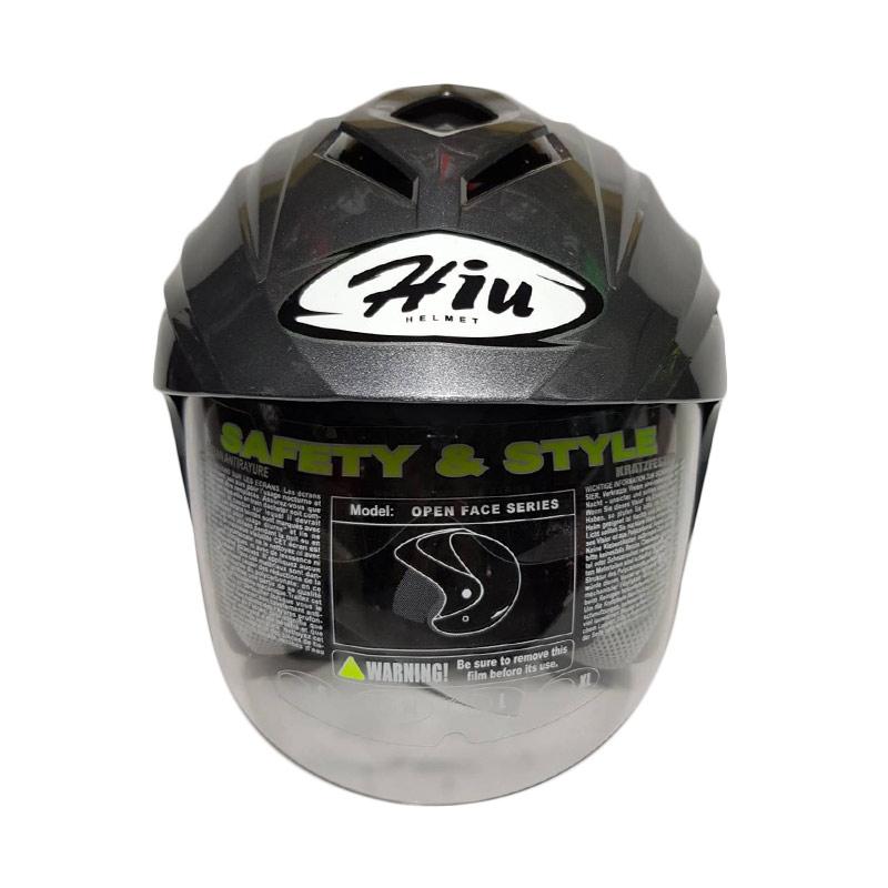 Jual Hiu Arrow Double Visor Helm Half Face - Graphic Metalic Di Seller ...