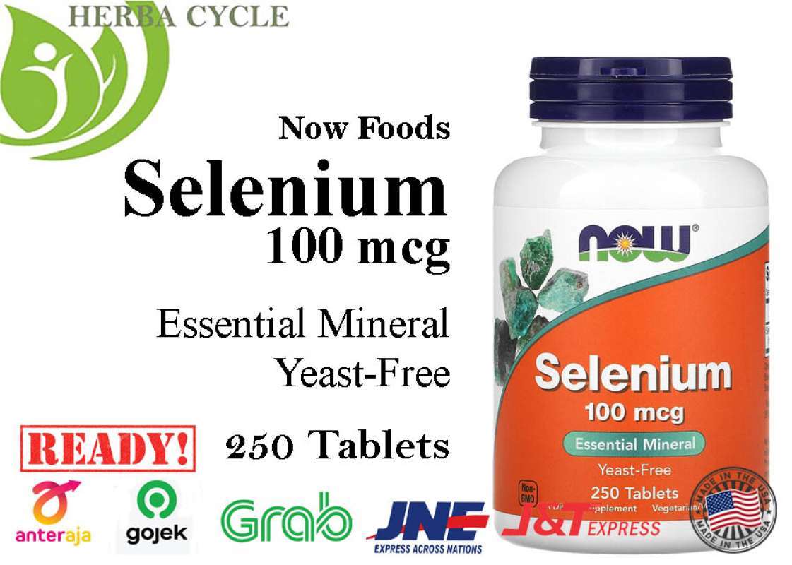 Jual Now Foods Selenium Yeast Free Suplemen Kesehatan [100 Mcg/250 ...
