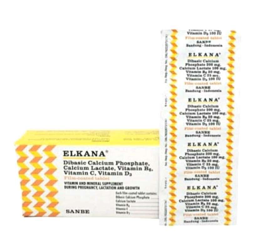 Promo Elkana Multivitamin 1 Box Isi 100 Tablet Original Sanbe Diskon 4% ...