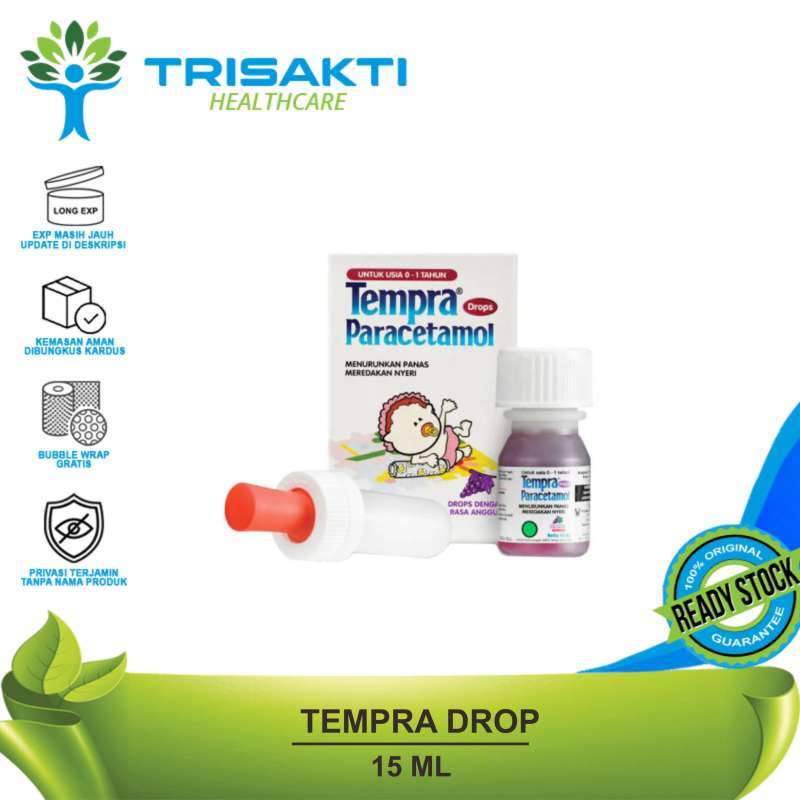 Promo Tempra Drops Paracetamol [15 mL] Diskon 37% di Seller Trisakti ...